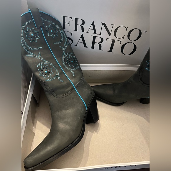 Franco Sarto | Shoes | Franco Sarto Western Cowboy Boots Leather | Poshmark